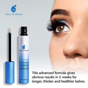 Natural Eyelash Growth Serum and Brow Enhancer to Grow Thicker, Longer Lashes for Long, Luscious Lashes and Eyebrows (Eyelash Growth Serum [3mL])