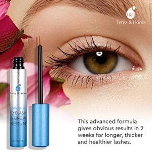 Natural Eyelash Growth Serum and Brow Enhancer to Grow Thicker, Longer Lashes for Long, Luscious Lashes and Eyebrows (Eyelash Growth Serum [3mL])