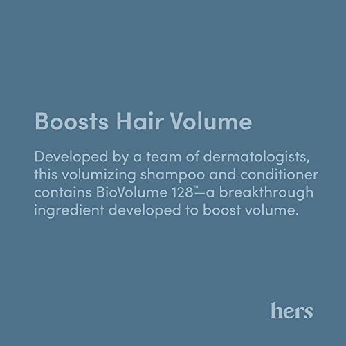 Hers Full Volume Shampoo and Conditioner - Volumizing Shampoo and Conditioner for Women - Soft Cedar & Citron - Adds Volume, Shine & Bounce - 2 x 6.4 fl oz Bottles