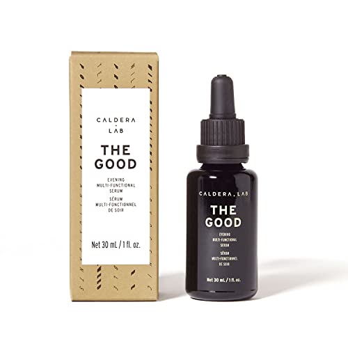 Caldera + Lab The Good | Men's Organic Moisturizing Face Serum for Dry, Sensitive, & Normal Skin – Vegan, Natural & Antioxidant Packed Skincare Facial Oil