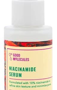 Good Molecules Hyaluronic Acid Serum 1 Oz. and Niacinamide Serum 1 Oz. SET. Brighten, Hydrate and Smooth Skin. Lightweight and Water Based Formula. Vegan and Cruelty Free.