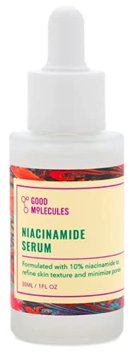 Good Molecules Hyaluronic Acid Serum 1 Oz. and Niacinamide Serum 1 Oz. SET. Brighten, Hydrate and Smooth Skin. Lightweight and Water Based Formula. Vegan and Cruelty Free.