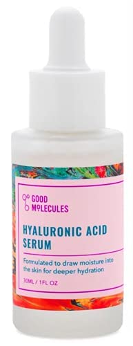 Good Molecules Hyaluronic Acid Serum 1 Oz. and Niacinamide Serum 1 Oz. SET. Brighten, Hydrate and Smooth Skin. Lightweight and Water Based Formula. Vegan and Cruelty Free.