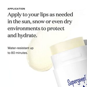 Supergoop! PLAY Lip Shield SPF 30 with Coconut - Pack of 2 - Moisturizing Lip Treatment For Dry Cracked Lips - Clean Ingredients & Broad Spectrum UV Protection