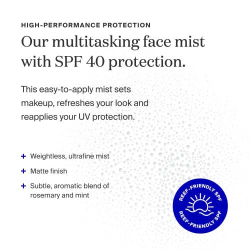 Supergoop! (Re)setting Refreshing Mist - 1 fl oz, Pack of 2 - SPF 40 PA+++ Facial Mist - Sets Makeup, Refreshes UV Protection & Helps Filter Pollution - Light, Natural Scent