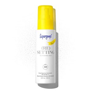 supergoop! defense refresh (re) setting mist spf 40 (3.4 fl. oz.)