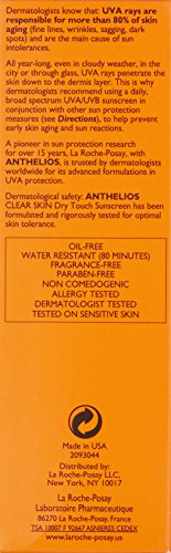 La Roche-Posay Anthelios Clear Skin Dry Touch Sunscreen SPF 60, Oil Free Face Sunscreen for Acne Prone Skin, Won't Cause Breakouts, Non-Greasy, Oxybenzone Free