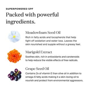 Supergoop! Glow Oil SPF 50, 5 fl oz - Hydrating, Reef-Safe Vitamin E Body Oil with Broad Spectrum Sunscreen Protection - Nourishing Body Oil with Marigold, Meadowfoam & Grape Seed Extracts