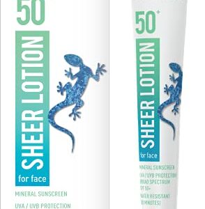 BLUE LIZARD Sheer Face Lotion - SPF 50+, 1.7 Oz