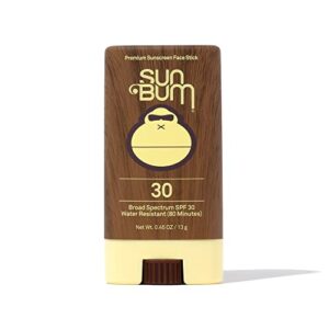 sun bum original sunscreen face stick, broad spectrum spf 30, .45 oz