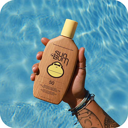 Sun Bum Original SPF 50 Sunscreen Lotion | Vegan and Reef Friendly (Octinoxate & Oxybenzone Free) Broad Spectrum Moisturizing UVA/UVB Sunscreen with Vitamin E | 8 oz