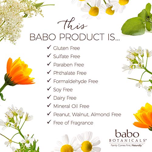 Babo Botanicals Daily Sheer Mineral Face Sunscreen Lotion SPF 40, Fragrance Free, 1.7 Fl Oz