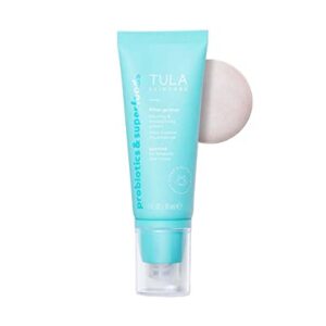 TULA Skin Care Face Filter Blurring and Moisturizing Primer | Smoothing Face Primer, Evens the Appearance of Skin Tone & Redness, Hydrates & Improves Makeup Wear | Original/Sunrise 1 fl. oz.