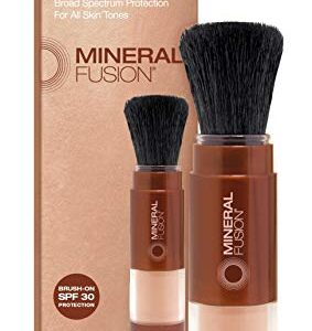 Mineral Fusion Brush-On Sun Defense, SPF 30, UVA and UVB Protection, No Parabens, Gluten Free, Vegetarian, No Phthalates, Hypo-allergenic 0.14 Ounce (Pack of 1)