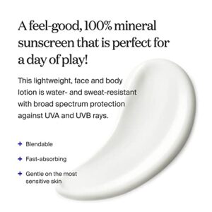 Supergoop! PLAY 100% Mineral Lotion - 1 fl oz, Pack of 2 - Broad Spectrum SPF 30 Sunscreen for Face & Body - Lightweight, Fast Absorbing, Water Resistant - With Green Algae