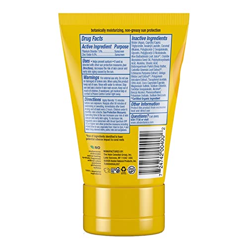 Alba Botanica Sport Sunscreen Lotion, SPF 45, Fragrance Free, 4 Oz