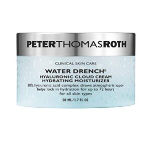 peter thomas roth | water drench hyaluronic cloud cream | hydrating moisturizer for face, up to 72 hours of hydration for more youthful-looking skin, fragnance free, 1.69 fl oz