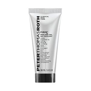 peter thomas roth | firmx peeling gel | exfoliant for dry and flaky skin, enzymes and cellulose help remove impurities and unclog pores 3.4 fl oz (pack of 1)