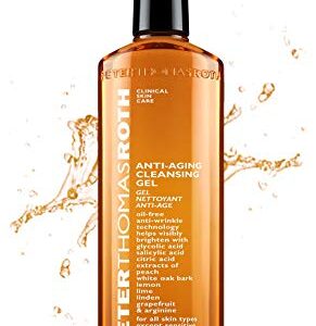 Peter Thomas Roth | Anti-Aging Cleansing Gel | Face Wash with Anti-Wrinkle Technology, Exfoliates with Glycolic Acid and Salicylic Acid, 8.5 Fl Oz