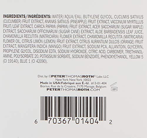 Peter Thomas Roth | Cucumber Gel Mask | Extreme De-Tox Hydrator, Cooling and Hydrating Facial Mask, Helps Soothe the Look of Dry and Irritated Skin, 5 fl oz (Pack of 1)