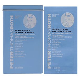 Peter Thomas Roth | Acne-Clear Invisible Dots | Blemish Treatment, Salicylic Acid Pimple Patches, Helps Reduce the Look of Blemishes in 8 Hours, Two Patch Sizes