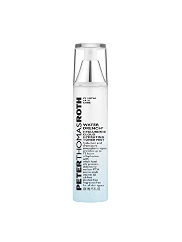 Peter Thomas Roth Water Drench Hyaluronic Cloud Hydrating Toner Mist with Witch Hazel, Up to 72 Hours of Hydration, Helps Reduce the Look of Fine Lines, Wrinkles and Pores