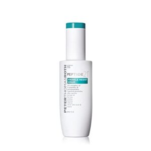 peter thomas roth | peptide 21 wrinkle resist serum | peptides and neuropeptides help improve the look of fine lines, wrinkles, elasticity, radiance, uneven skin tone and texture