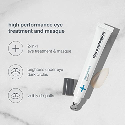 Dermalogica Stress Positive Eye Lift (0.85 Fl Oz) Eye Cream with Hyaluronic Acid - Brightens Dark Circles and Visibly De-Puffs the Under-Eye Area