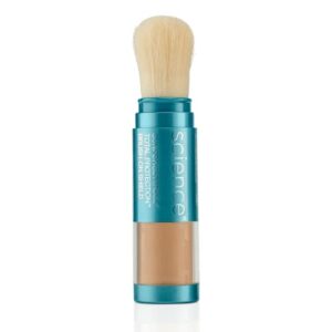 colorescience sunforgettable total protection brush-on sunscreen mineral powder for sensitive skin, tan, 0.21 oz (pack of 1)