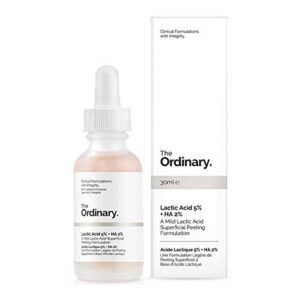 the ordinary lactic acid 5% + ha 2% 30ml – a mild lactic acid superficial peeling formulation