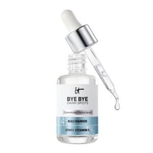 it cosmetics bye bye dark spots 4% niacinamide serum – visibly reduces dark spots & improves skin clarity in 8 weeks – with 1% ethyl vitamin c – for all skin types – 1 fl oz