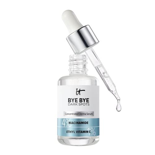 IT Cosmetics Bye Bye Dark Spots 4% Niacinamide Serum - Visibly Reduces Dark Spots & Improves Skin Clarity In 8 Weeks - With 1% Ethyl Vitamin C - For All Skin Types - 1 fl oz