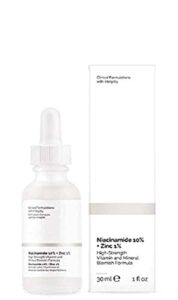 niacinamide 10% + zinc 1% serum for face – pore reducer + usa skin care (30ml)