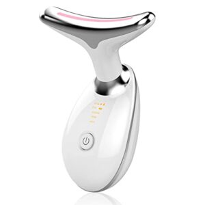 Firming Wrinkle Removal Device for Neck Face, Double Chin Reducer Vibration Massager, 3 in 1 Portable Face Massager for Skin Care,Improve,Firm,Tightening and Smooth