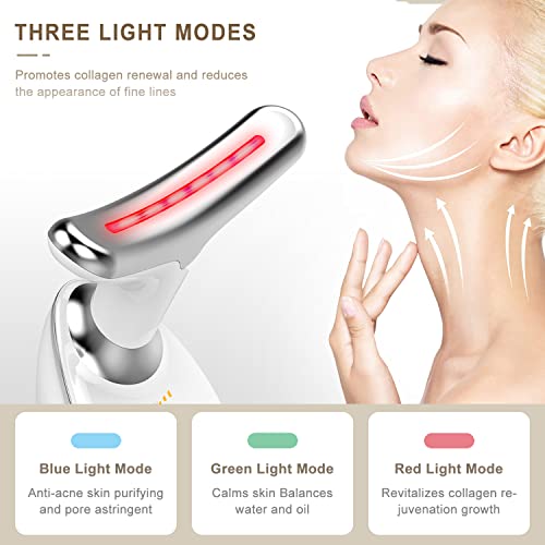 Firming Wrinkle Removal Device for Neck Face, Double Chin Reducer Vibration Massager, 3 in 1 Portable Face Massager for Skin Care,Improve,Firm,Tightening and Smooth