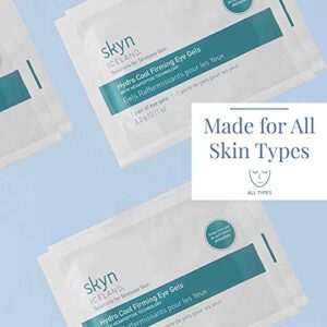 skyn ICELAND Hydro Cool Firming Eye Gels: Under-Eye Gel Patches to Firm, Tone and De-Puff Under-Eye Skin, 4 Pairs