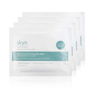 skyn ICELAND Hydro Cool Firming Eye Gels: Under-Eye Gel Patches to Firm, Tone and De-Puff Under-Eye Skin, 4 Pairs