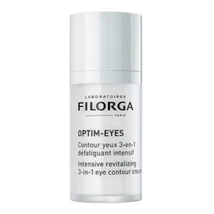 filorga optim-eyes eye cream, revitalizing 3-in-1 skin treatment for rapid reduction of dark circles, wrinkles & puffiness around the eyes, 0.5 fl. oz.