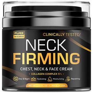 neck firming cream – anti wrinkle cream – use on saggy or turkey neck, tightener – collagen & retinol skin tightening cream – anti aging moisturizer for neck & décolleté