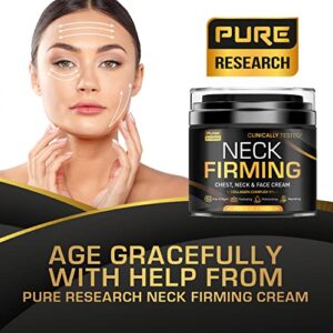 Neck Firming Cream - Anti Wrinkle Cream – Use on Saggy or Turkey Neck, Tightener - Collagen & Retinol Skin Tightening Cream - Anti Aging Moisturizer for Neck & Décolleté