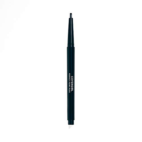 COVERGIRL Perfect Point Plus Eyeliner Pencil, Black Onyx Pack of 1, Long-Lasting, Versatile Black Eyeliner, Soft Smudging Tip, No Sharpening Needed