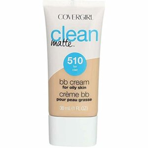 COVERGIRL Clean Matte BB Cream For Oily Skin, Fair 510, (Packaging May Vary) Water-Based Oil-Free Matte Finish BB Cream, 1 Fl Oz (1 Count)