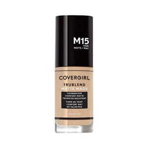 covergirl trublend matte made liquid foundation, buff beige, 1 fl oz (pack of 1)