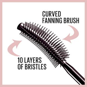 Maybelline Lash Sensational Washable Mascara, Lengthening and Volumizing for a Full Fan Effect, Blackest Black, 1 Count