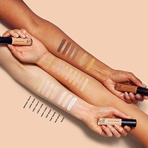 e.l.f. 16HR Camo Concealer, Full Coverage, Highly Pigmented Concealer With Matte Finish, Crease-proof, Vegan & Cruelty-Free, Light Beige, 0.203 Fl Oz