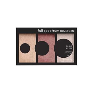 covergirl full spectrum sculpt expert- multiuse cheek palette bronze flame