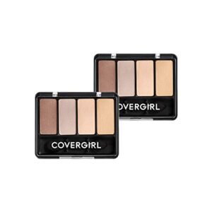 covergirl eye enhancers 4-kit eye shadow, sheerly nudes,2 count (pack of 1)