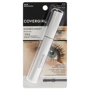 covergirl exhibitionist mascara, very black