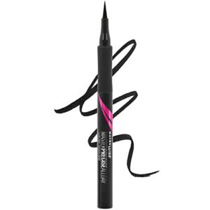 maybelline eyestudio master precise all day waterproof liquid eyeliner, black, 1 count