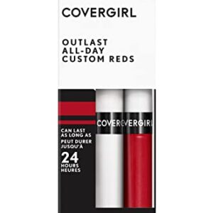 COVERGIRL Outlast All-Day Lip Color Custom Reds, Your Classic Red, 0.06 Ounce (Pack of 1)